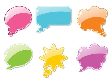 Colorful Callout Shapes Stock Vector Alliesinteract 2440918