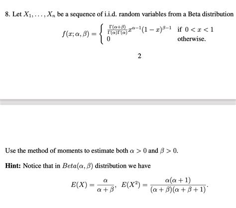 solved 8 let x1 xn be a sequence of i i d random