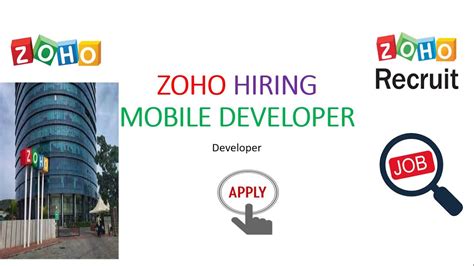 zoho hiring mobile developer developer product based company youtube