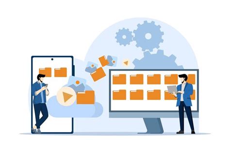 premium vector vector illustration about cloud storage concept with