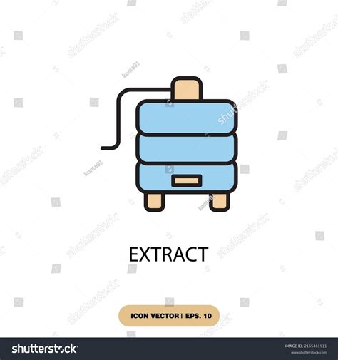 Extract Icons Symbol Vector Elements Infographic Stock Vector Royalty Free