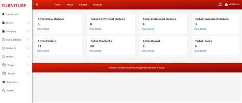 Online Furniture Shop Management System In Php Online Furniture Shop