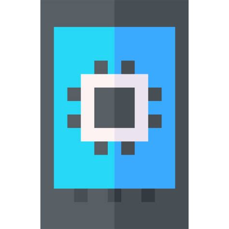 Chip Basic Straight Flat Icon
