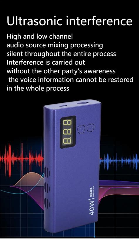 New Version Anti Audio Recording Blocker From Phone Anti Audio Voice Spy Recording Device