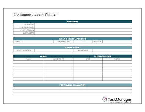 Free Event Planner Templates 6 Pdf Word Excel