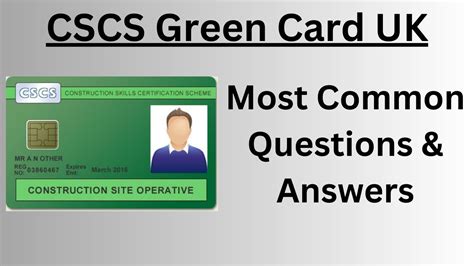 Cscs Green Card Uk Qanda 2023 Cscs Card Uk Cscs Test Uk 2023 Citb Test Uk Citb Card Uk