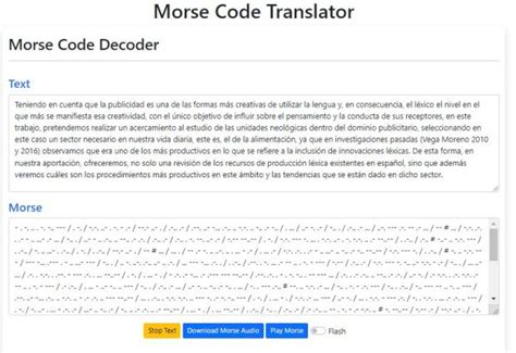 Morse Code Translator Interesante Traductor De Texto A Código Morse