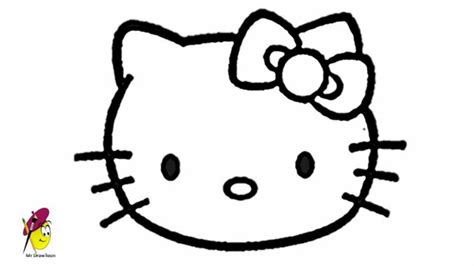 How To Draw Hello Kitty Head