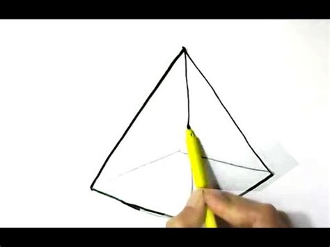 How To Draw A Square Pyramid