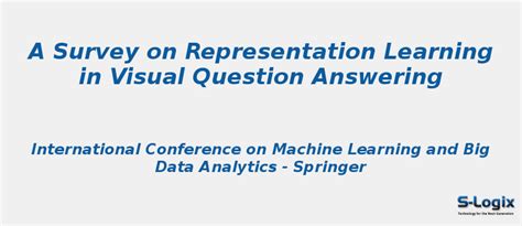 Survey On Representation Learning In Visual Question Answering S Logix