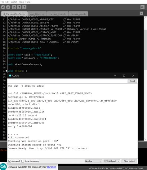 IDE Rc Problem With Serial Monitor And ESP CAM IDE X Arduino Forum