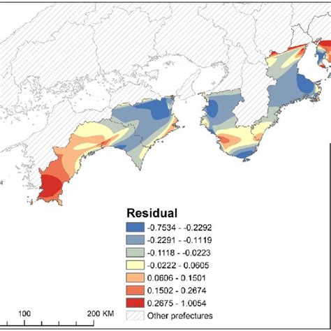 spatial distribution of residuals download scientific diagram