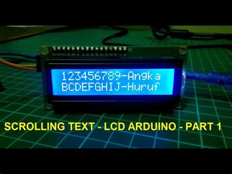 Scrolling Text LCD Arduino Part 1 YouTube