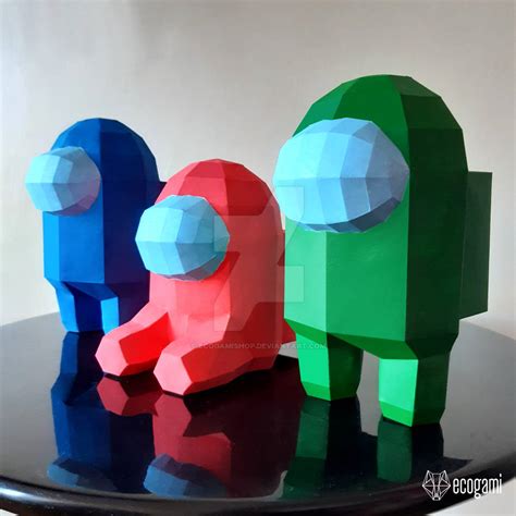 Crewmates Among Us Papercraft By Ecogamishop On Deviantart