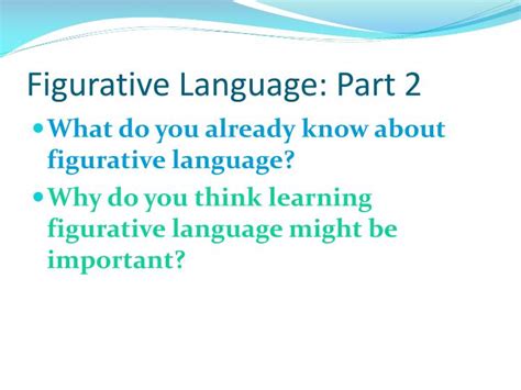 Ppt Figurative Language Part 2 Powerpoint Presentation Free