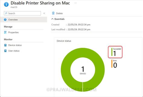 Disable Printer Sharing On Macos Using Intune Policy