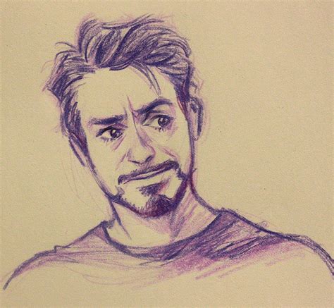 Tony Stark By Hallpen The Marvels Beauty Illustration Guy Drawing Drawing People Drawing