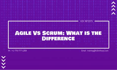 Agile And Scrum What Is The Difference H2K Infosys Blog
