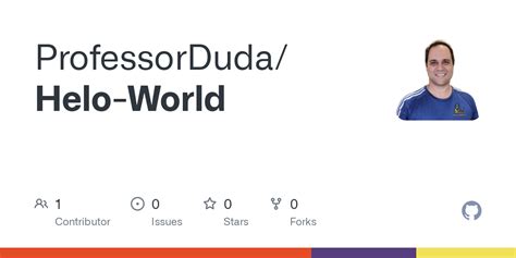 GitHub ProfessorDuda Helo World