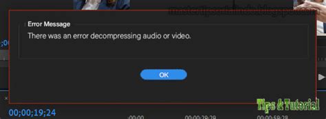 Memperbaiki Premiere Pro Error There Was An Error Decompressing Audio Or Video Mastertipsorialindo