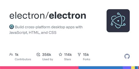 GitHub Electron Electron Electron Build Cross Platform Desktop Apps With JavaScript HTML