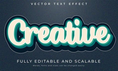 Premium Vector Editable Retro 3d Vintage Text Effect