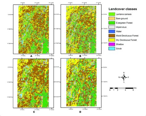 Land Cover Types Obtained From Object Based Classification A Wet Download Scientific