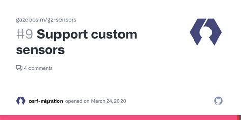 Support Custom Sensors Issue Gazebosim Gz Sensors GitHub