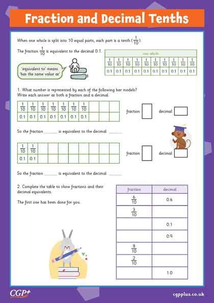 Equivalent Fractions And Decimals Worksheets Ks2 Equivalent Fractions