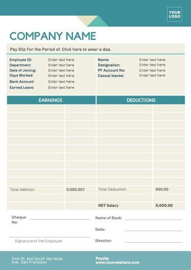 Free Pay Stub Templates To Edit