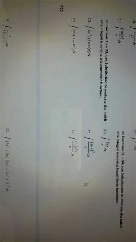 Solved In Exercises 31 34 Use Substitution To Evaluate The Chegg Com