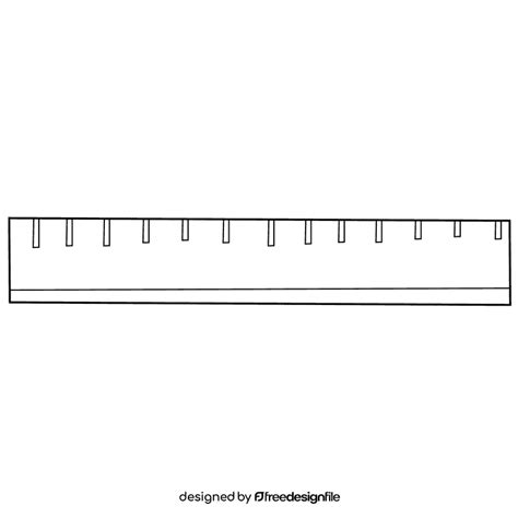 Teacher Ruler Black And White Clipart Free Download