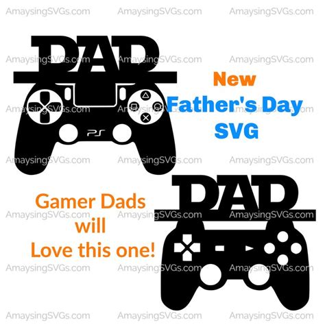 Game Controller Dad Svg Fathers Day Svg Video Game Dad Svg Game Controller Svg Video Game