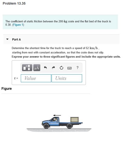 Solved Problem The Coefficient Of Static Friction Chegg
