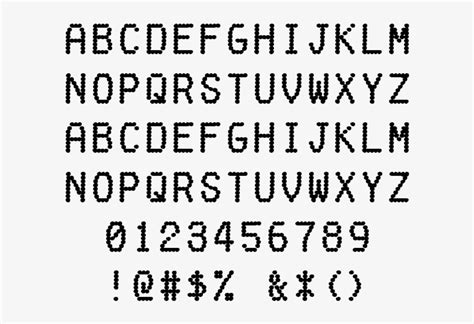Typewriter Font Dot Matrix At Marie Vicente Blog