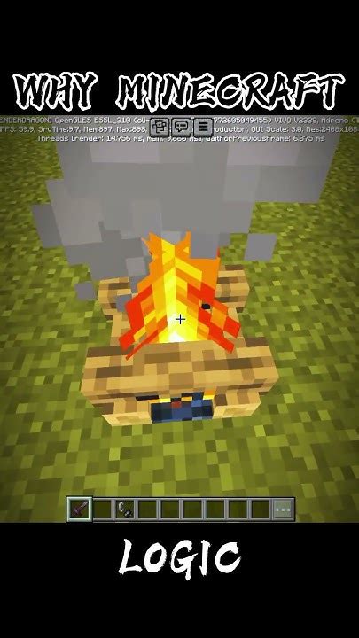 minecraft logic why🤔 youtubeshorts shorts ytshort viralshort youtube