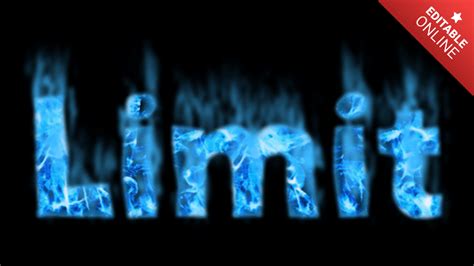 Limit Text Effect Generator