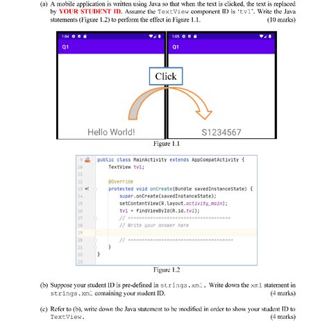 Solved Android Studio Java QUICK HELP Plz Answer Chegg Com