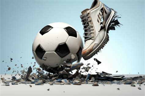 Swift Soccer Ball Kick Player Generate Ai