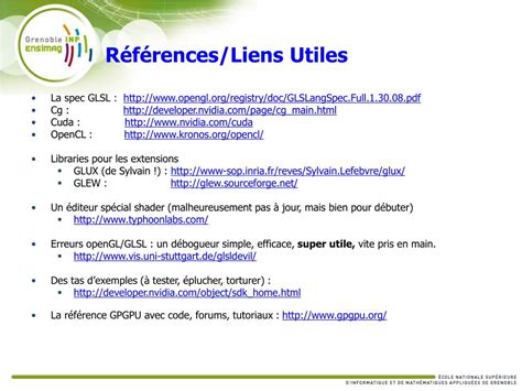 ppt groupe de travail introduction gpu glsl powerpoint presentation