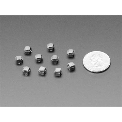 Mini Soft Touch Push Button Switches 6mm Square X 10 Pack Australia