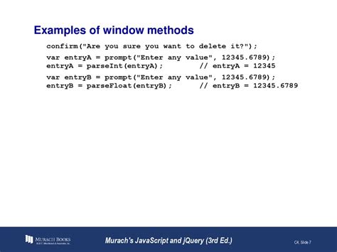 Murachs Javascript And Jquery 3rd Ed Ppt Download