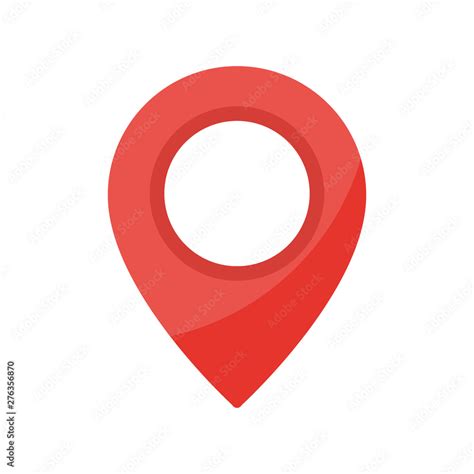 red map pointer icon simple location mark gps location symbol