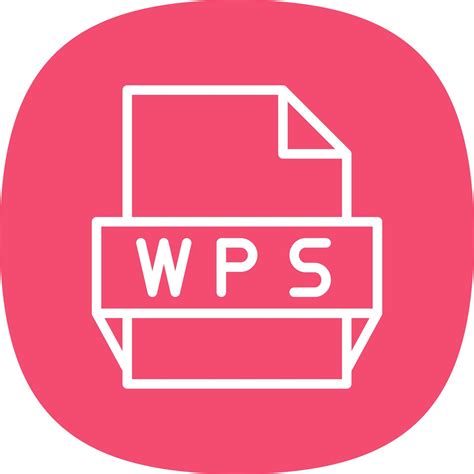 Wps File Format Icon 16902882 Vector Art At Vecteezy