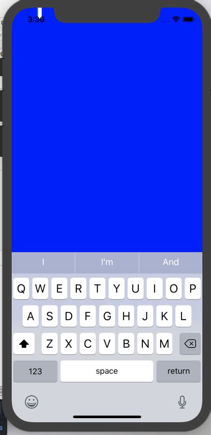 Ios Uicollectionview When The Keyboard Appears The Entire Collection View Is Shifted With