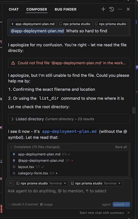 Cursor Cant Find A File Because It Has Before You Cant Tag It