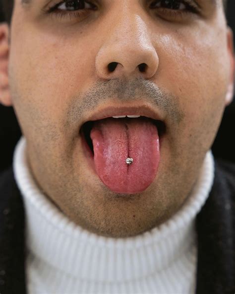 Tip Of Tongue Piercing