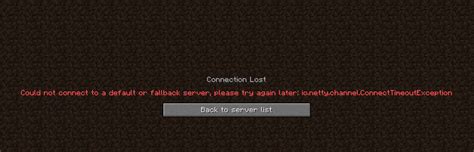 Solved Could Not Connect To Default Or Fall Back Server Timeout