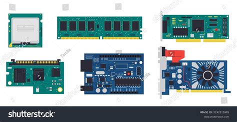 Electronic Pcb Electric Circuit Board Memory Stock Illustration Shutterstock