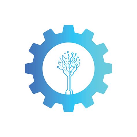 Gear Technology Tree Logo Design 6173303 Vector Art At Vecteezy